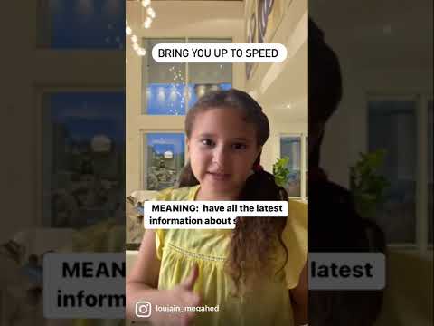 Bring up to speed #idioms #english #kids