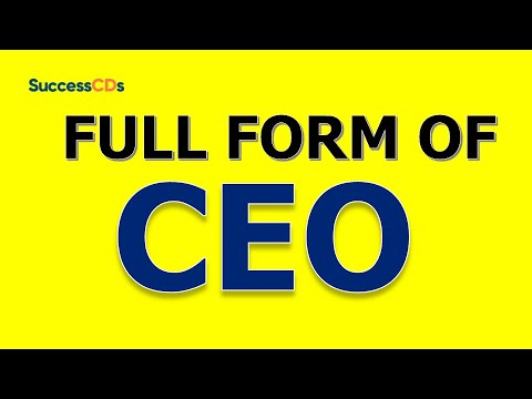 CEO Full-Form | What is the Full-Form of CEO? - SuccessCDs Full Forms