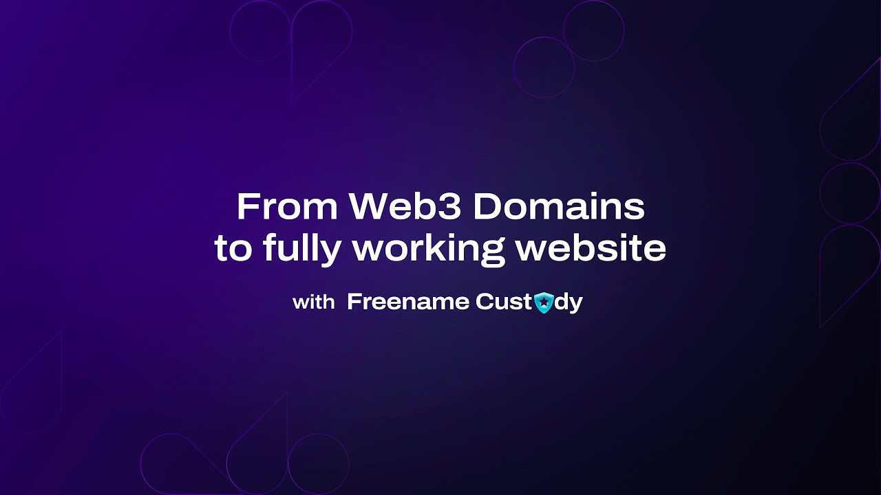 From Web3 Domains to Fully Working Websites