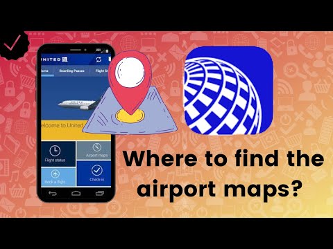 Where to find the airport maps in United Airlines?