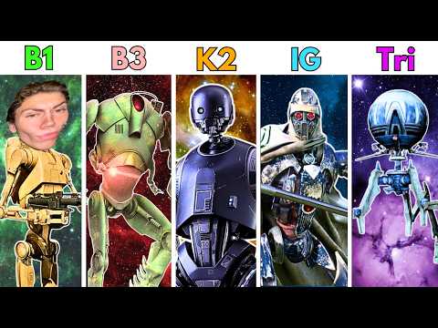 45 BATTLE DROID Variants in Star Wars EXPLAINED in Detail
