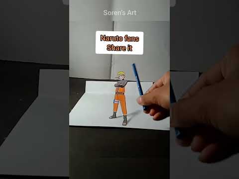 3D Naruto drawing | Soren's Art #naruto #narutoshippuden #drawing #sjram #narutodrawing