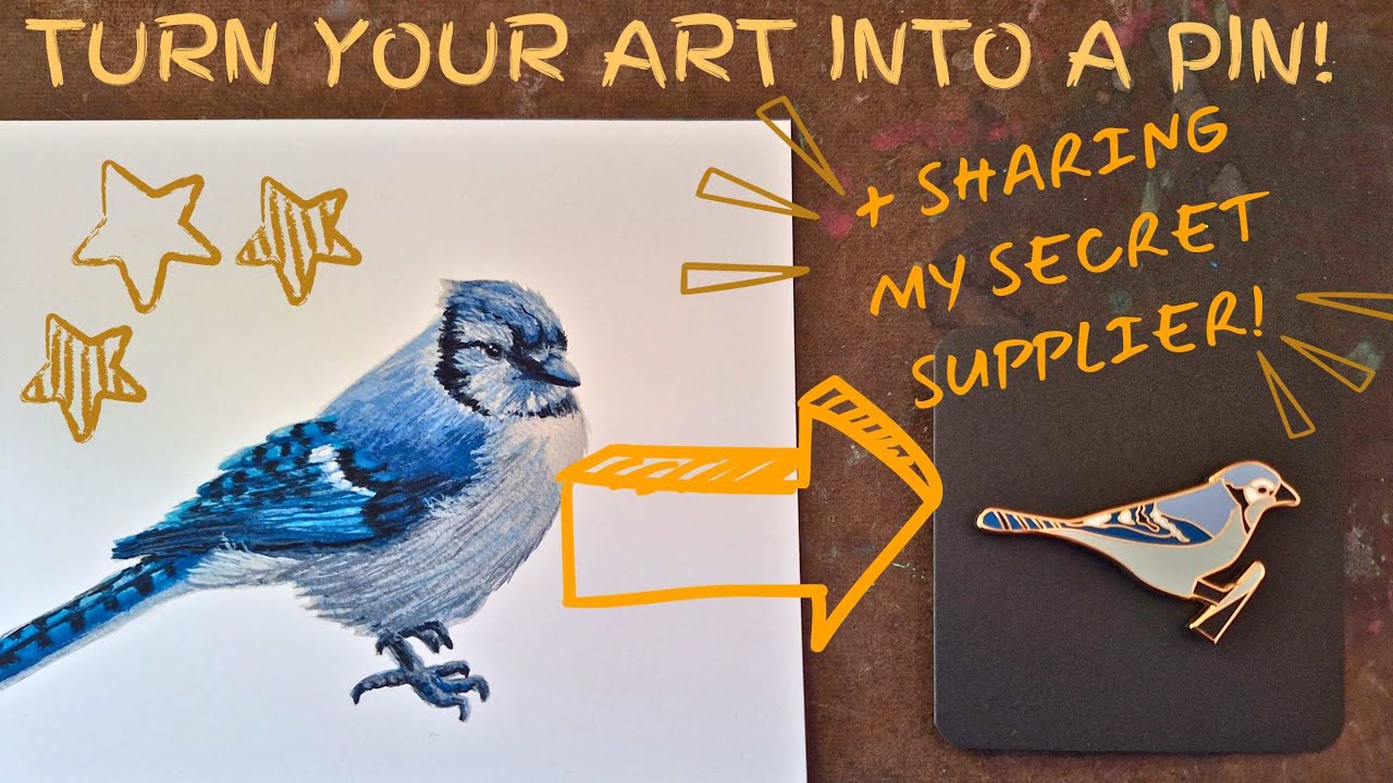 How to Turn Your Art Into an Enamel Pin! +My Secret Manufacturer and Tips and Tricks!  #GSJJ