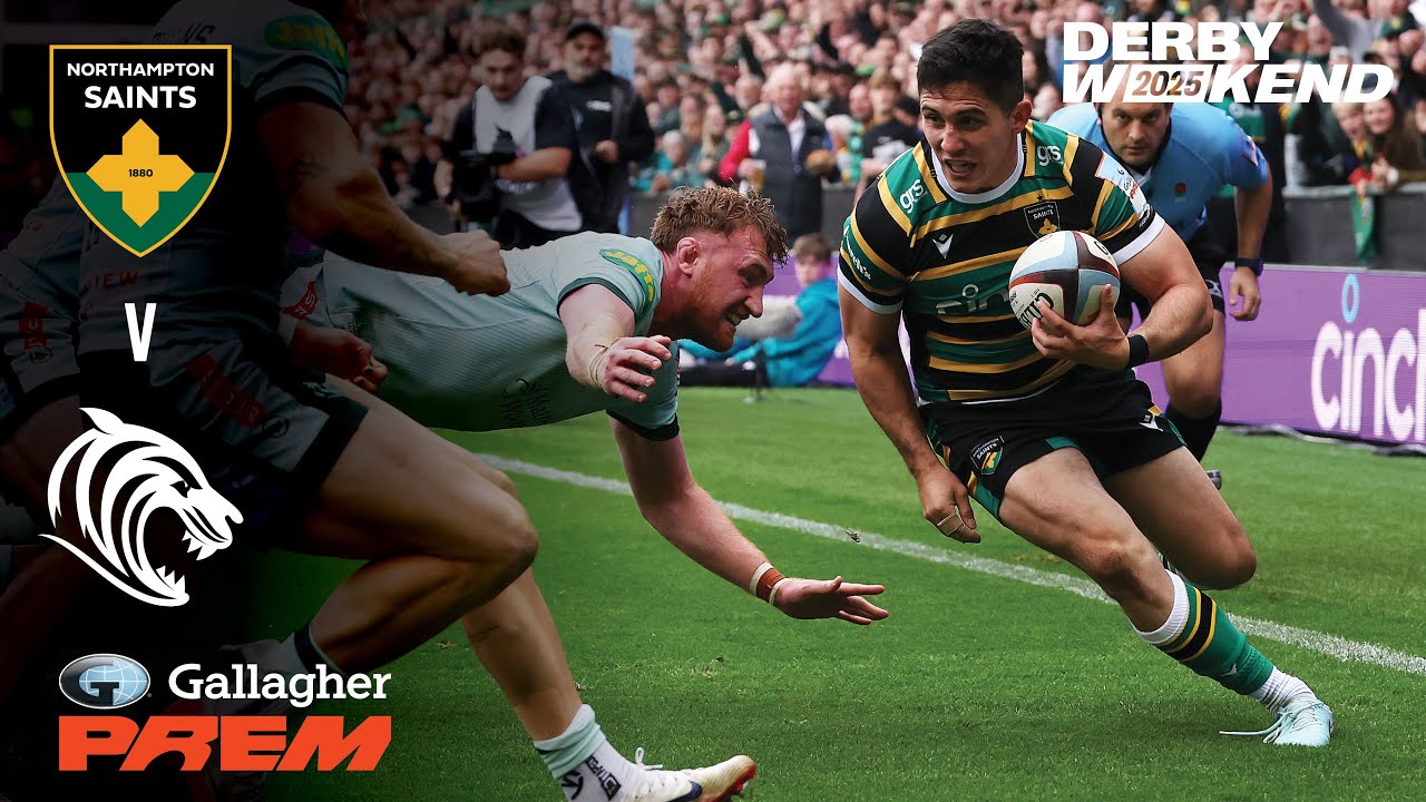 PREM Rugby | Highlights: Northampton Saints vs Leicester Tigers - Round 3