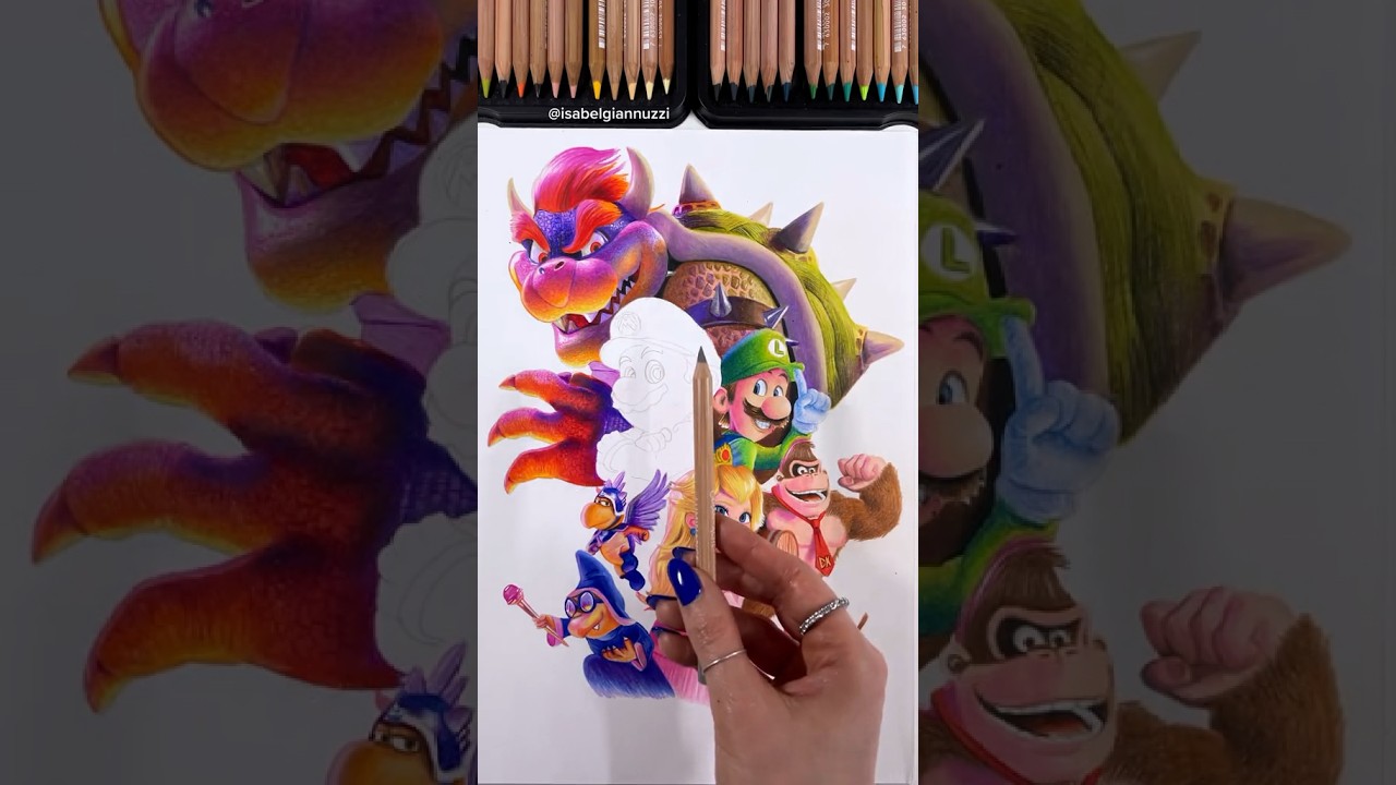 Drawing Super Mario Transition Result!