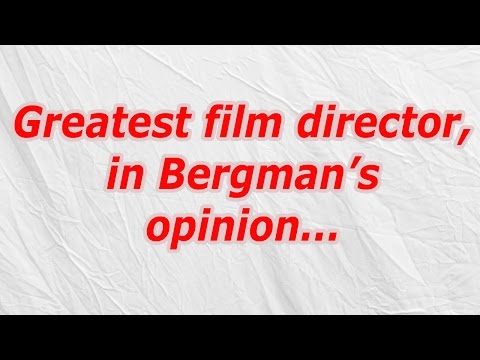 Greatest film director, in Bergman’s opinion (CodyCross Crossword Answer)