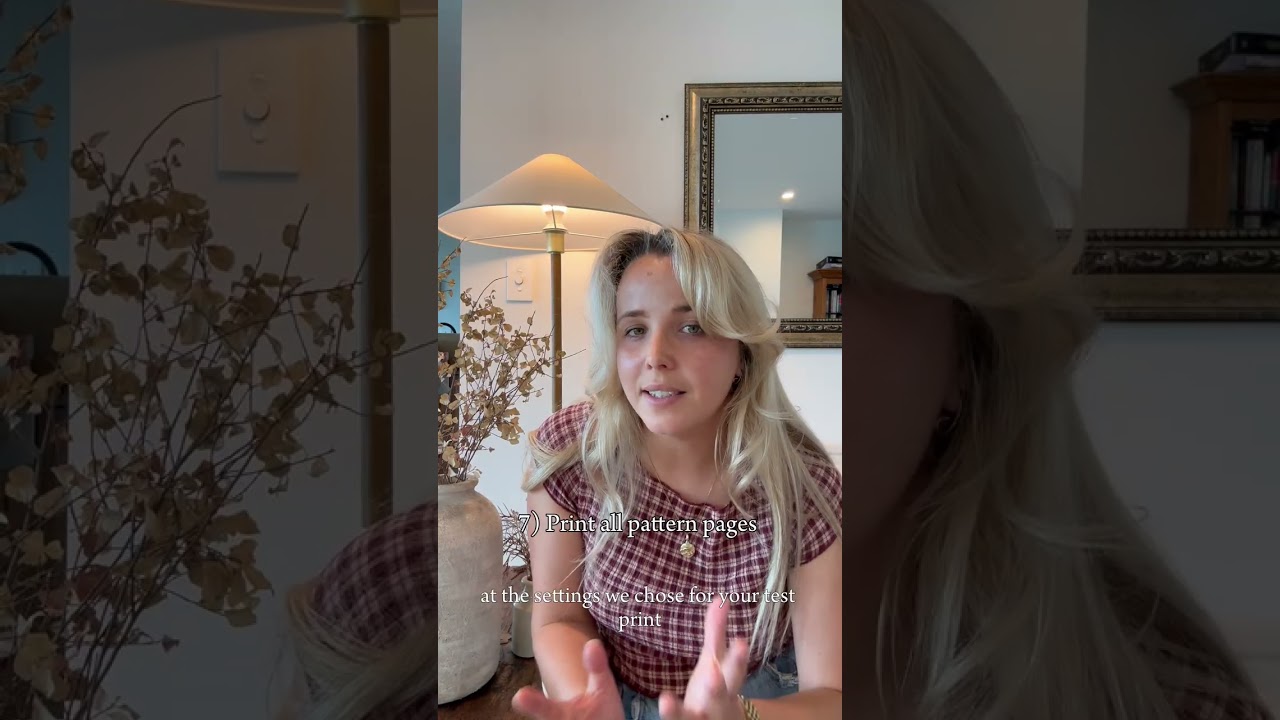 How to print sewing patterns at home (excludes Charlotte Skirt)