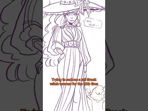 man attempts to serenade tall greek god woman #animation #animationmeme #oc #originalcharacter #meme
