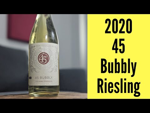 2020 45 Bubbly Riesling from Forty-Five North Vineyard and Winery Wine Review