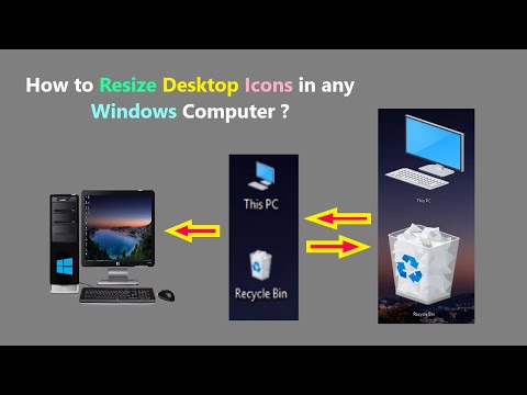 How to Resize Desktop Icons in any Windows Computer ?