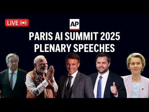 AI summit 2025 LIVE: Watch speeches by world leaders in Paris