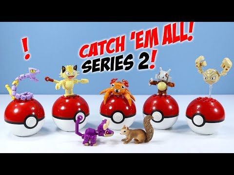 MEGA Construx Pokemon Series 2 Meowth Geodude Cubone Paras Ekans & Rattata Collection Review