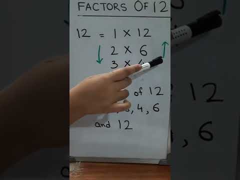 Find the factors | Write all the factors of 12 | 12 के factors