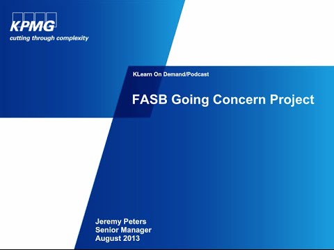 FASB Going Concern