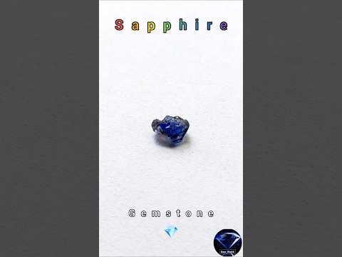 Blue Sapphire Gemstone 💎 🔥 #gemstone #gems #stone