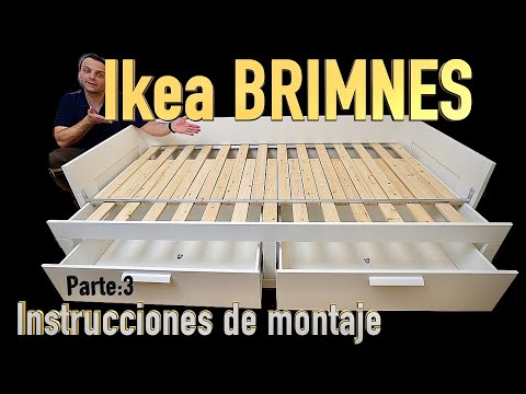 Ikea BRIMNES estructura diván con 2 cajones Instrucciones de montaje Parte 3