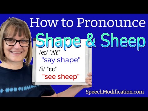 How to Pronounce Shape and Sheep (Bake Beak, Same Seem, Main Mean: Vowel eɪ "ay" and i "ee")
