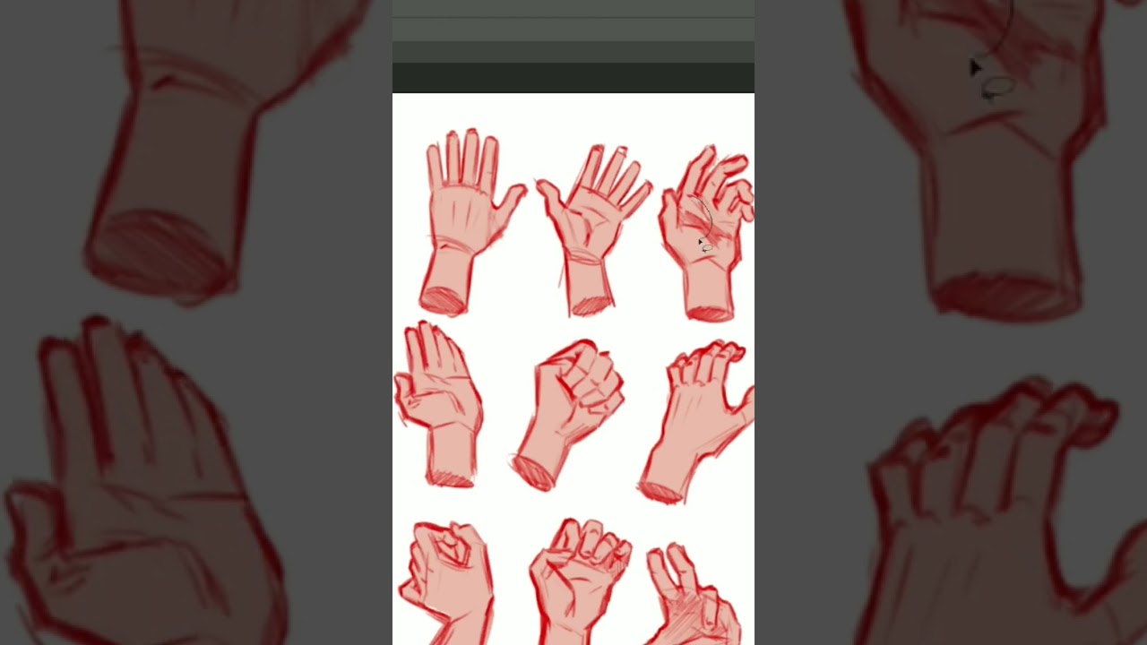 How to Draw HANDS Part 2 #art  #hands  #digitalart  #illustration  #artdrawing  #digitaldrawing