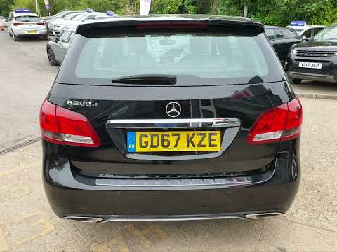 GD67KZE Mercedes-Benz B-Class 2.1 B200 D Sport Executive 5d with 134 bhp in Black + Stills 4K