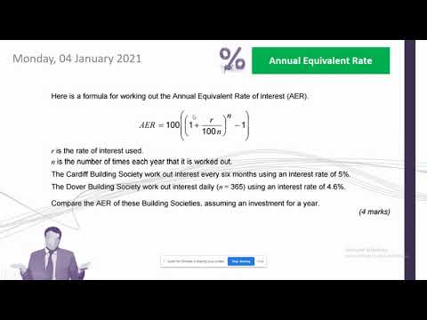 Core Finance AER Calcs
