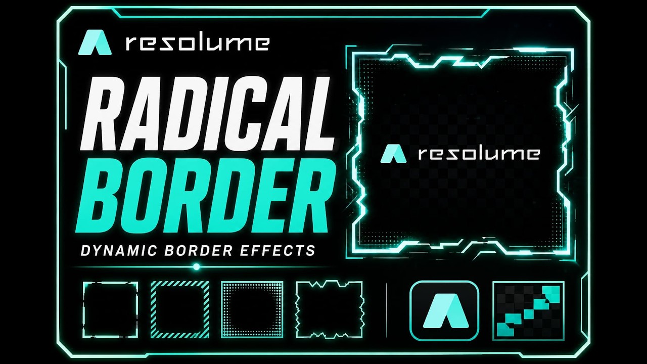 How to use Radical Border plugin #resolume