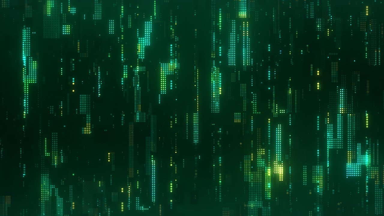 Futuristic Pixels Hi-Tech Abstract Background