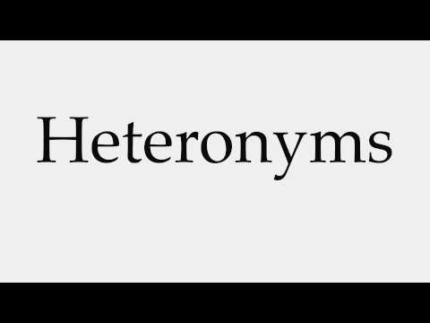 How to Pronounce Heteronyms