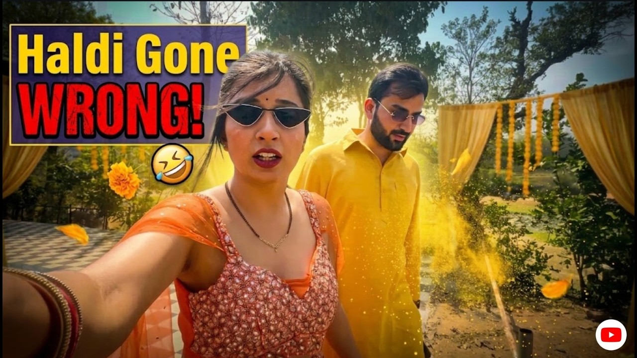 I took a dip before the wedding! 🤣 Friend's Crazy Haldi Vlog