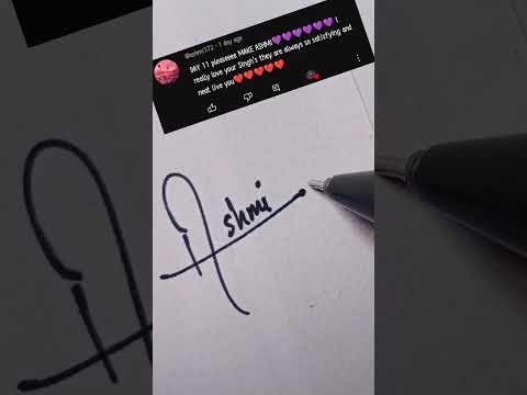 ASHMI name signature ✨ #shortaday #viral #shorts