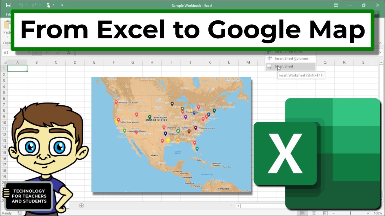 Convert Excel Data into a Google Map