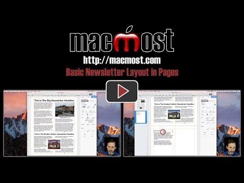 Basic Newsletter Layout in Pages (#1475)
