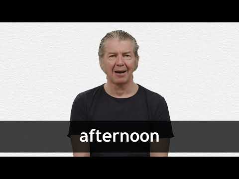 AFTERNOON - Learn the Meaning, Synonyms & Translations | Collins ...