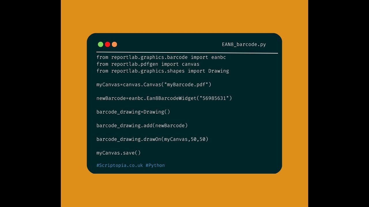 Python ReportLab - Generate an EAN-8 barcode