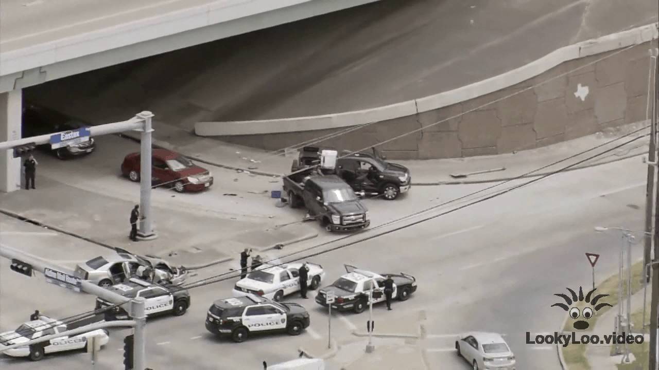 Dash Cam - High Speed Chase In Houston Ends In Wicked Crash!