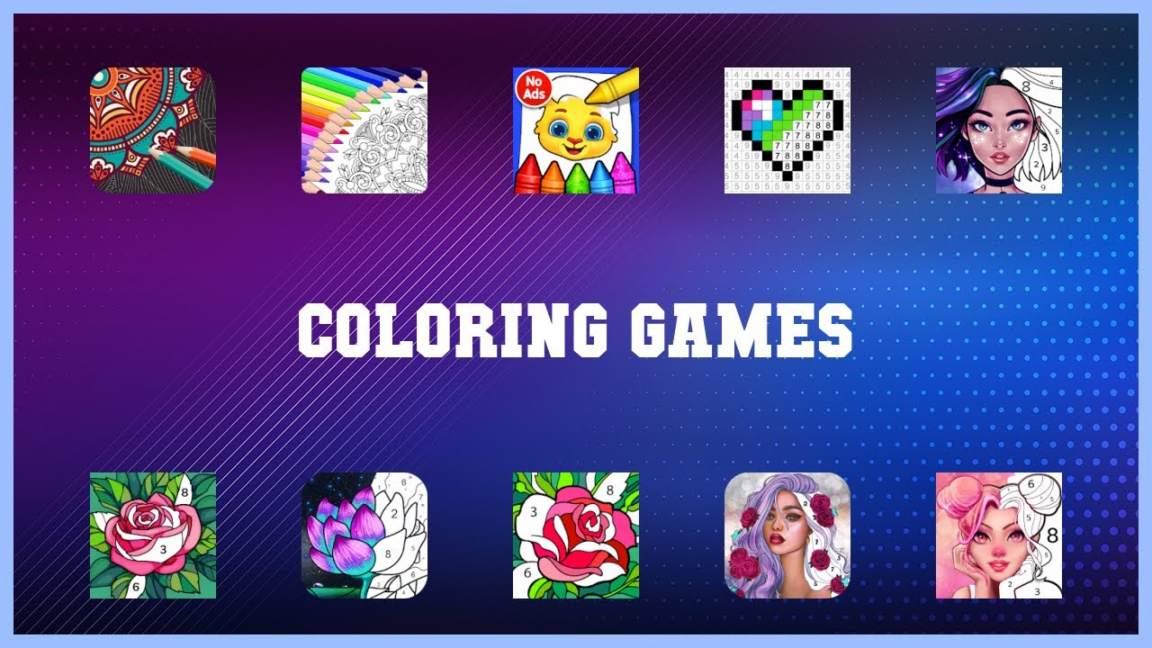 Top rated 10 Coloring Games Android Apps