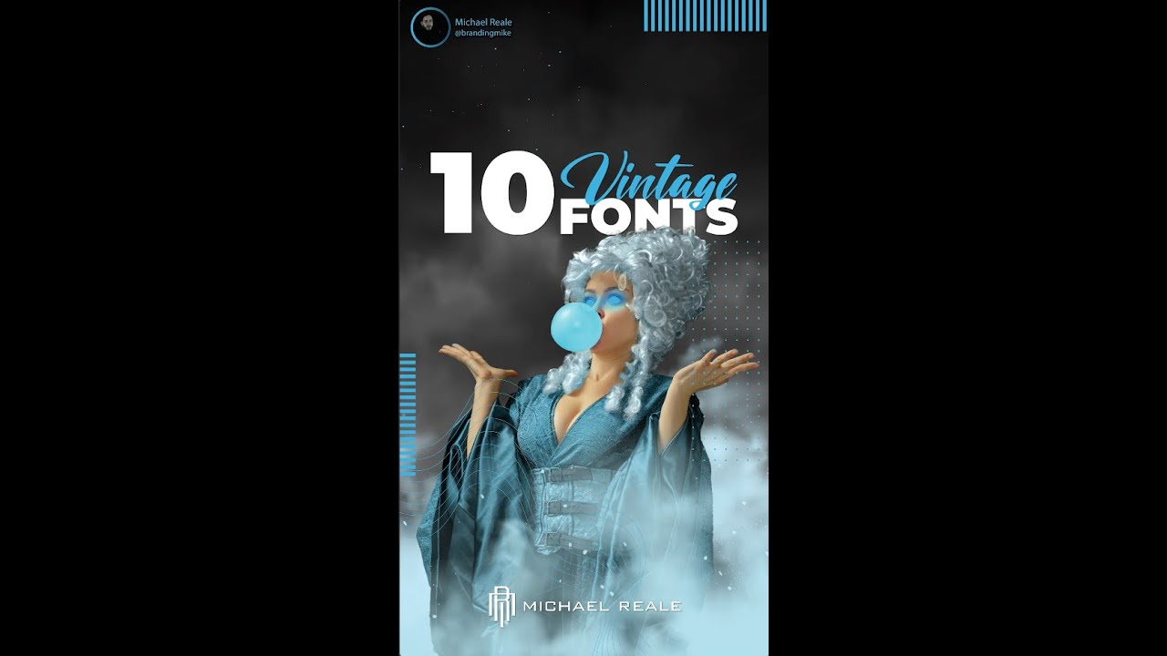 10 Vintage Fonts #shorts