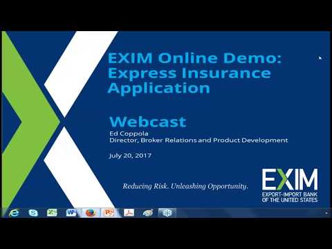 Applying for Express Insurance Using EXIM Online (EOL) - July 20, 2017