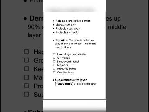 Skin | Anatomy and Physiology | #nursing #notes #anatomy #physiology #skin