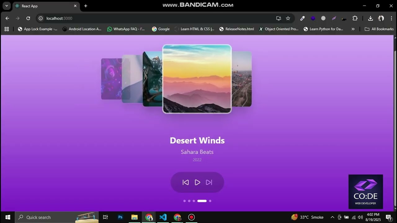 The EASIEST Way to Build a React3D Coverflow Carousel with Tailwind CSS