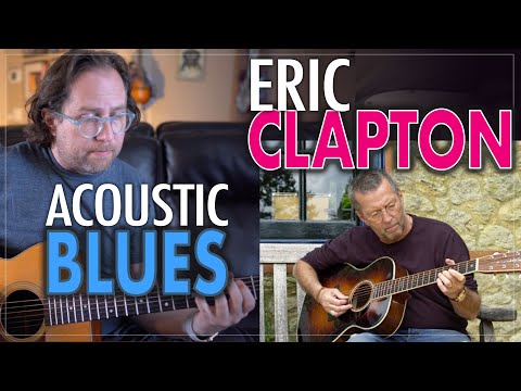 Eric Clapton's acoustic blues style. - Unplugged guitar lesson in the style of Eric Clapton