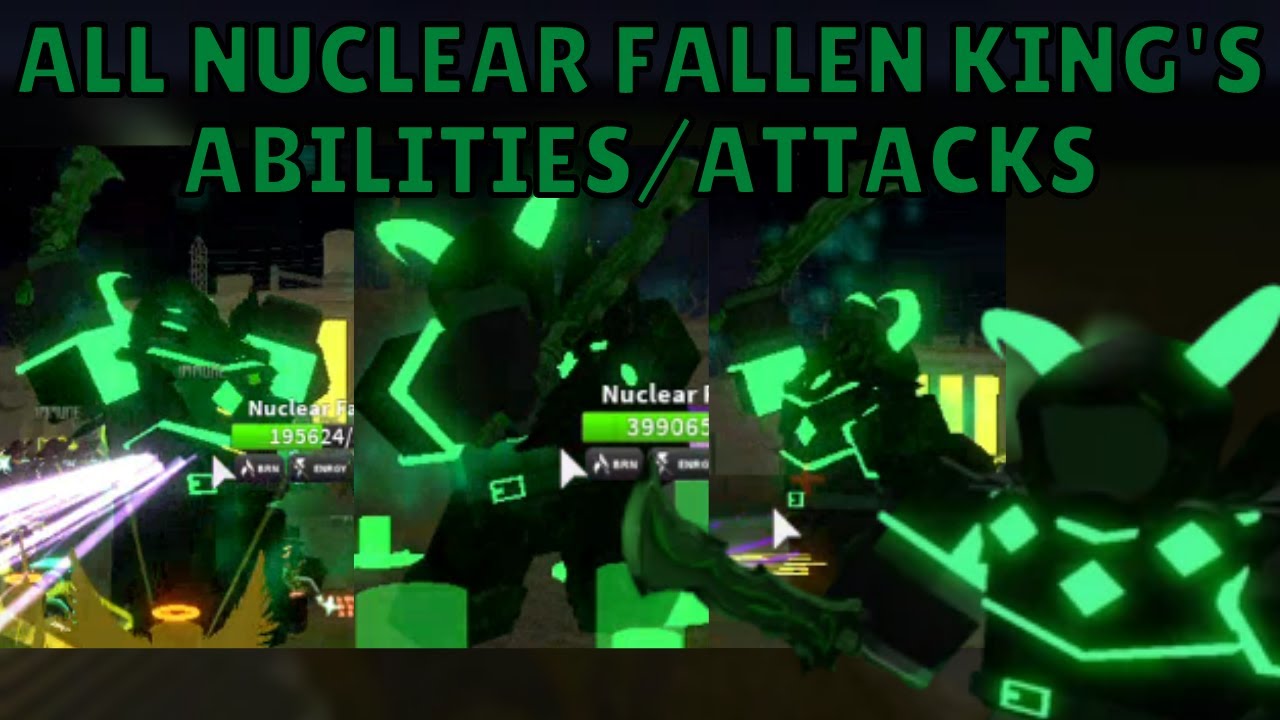 All Nuclear Fallen King's Abilities/Attacks || Tower Defense Simulator