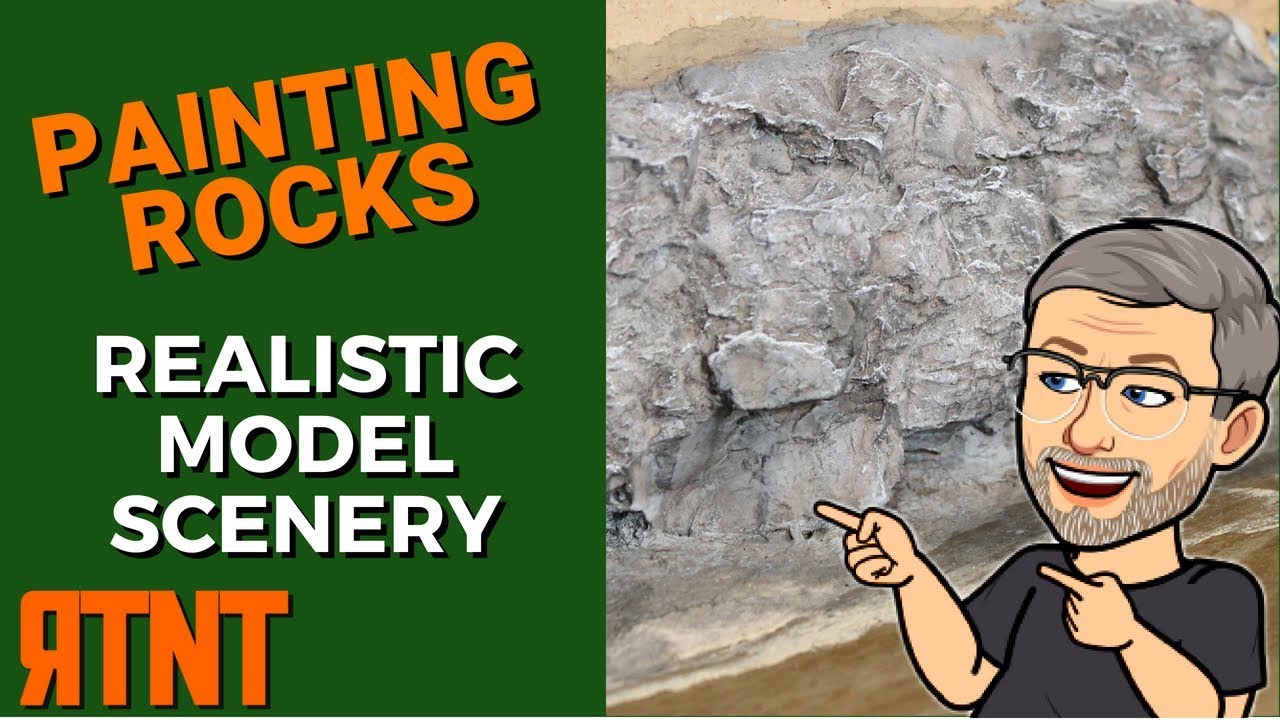 Model Scenery - Painting Rocks