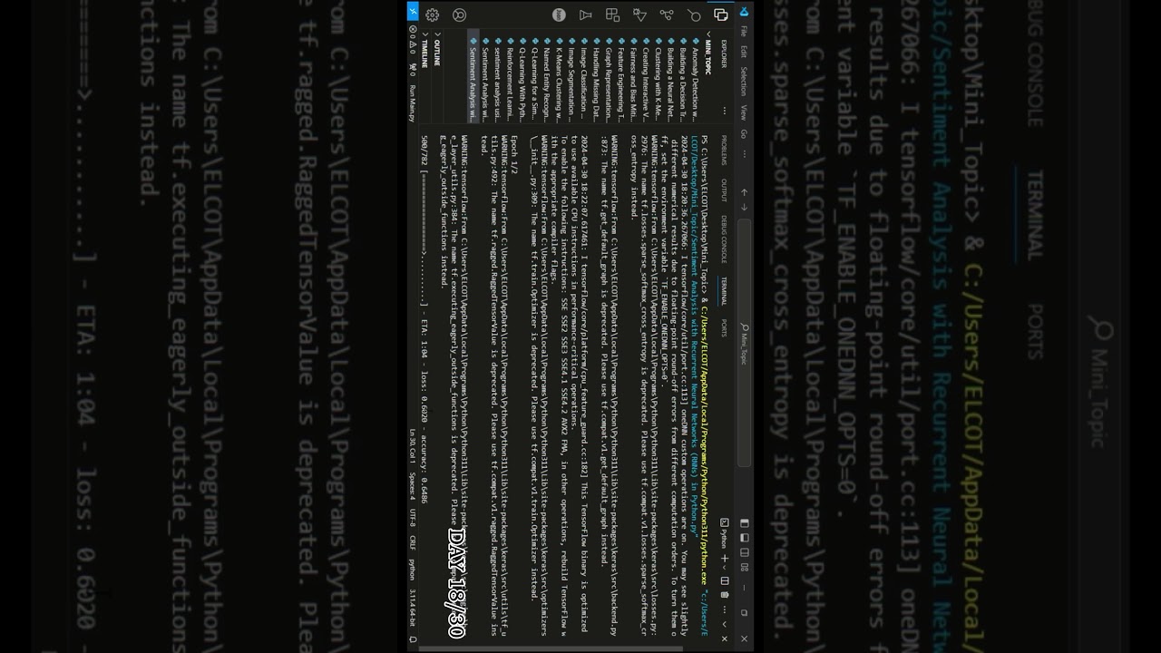 Sentiment Analysis with Recurrent Neural Networks (RNNs) in Python | @brave_santhosh
