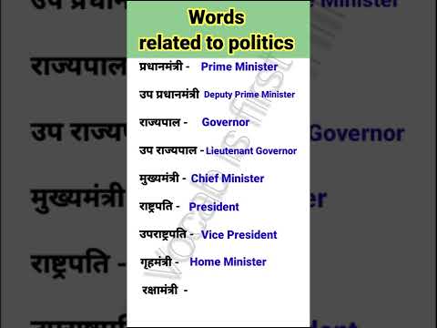words related to politics daily use important vocabulary english speaking words meaning #short