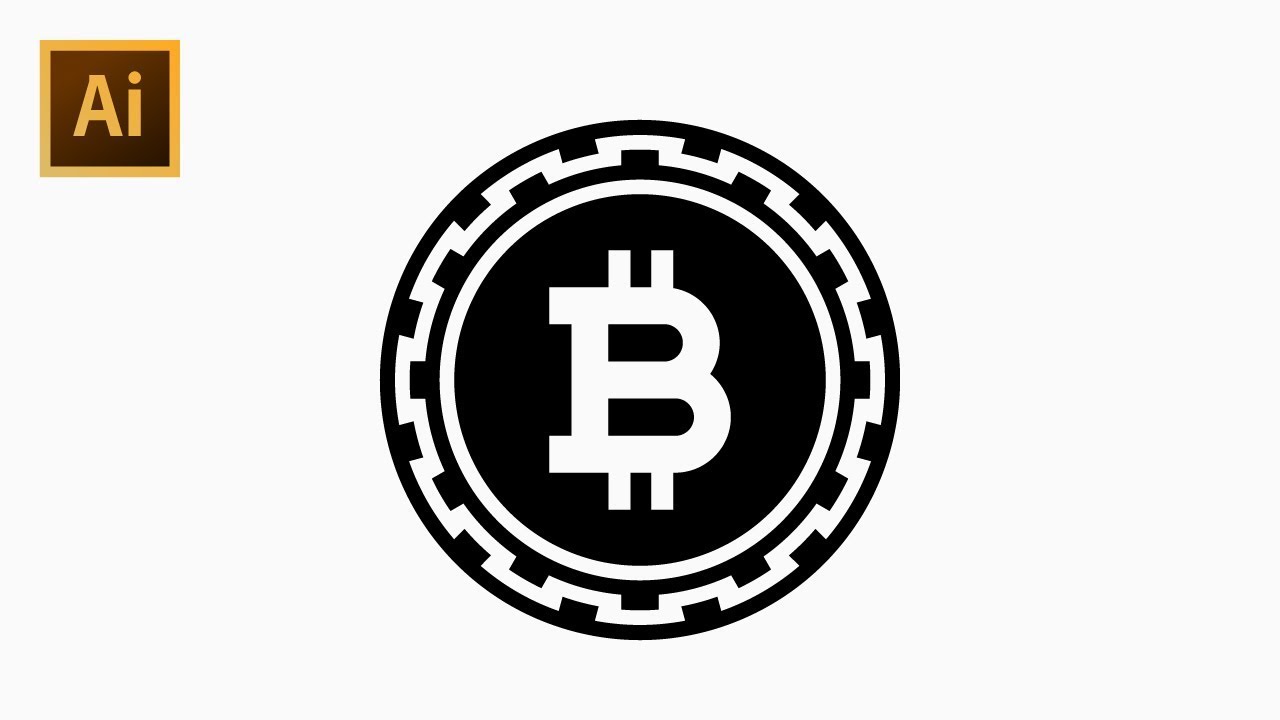 How to Draw Bitcoin Icon - Adobe Illustrator