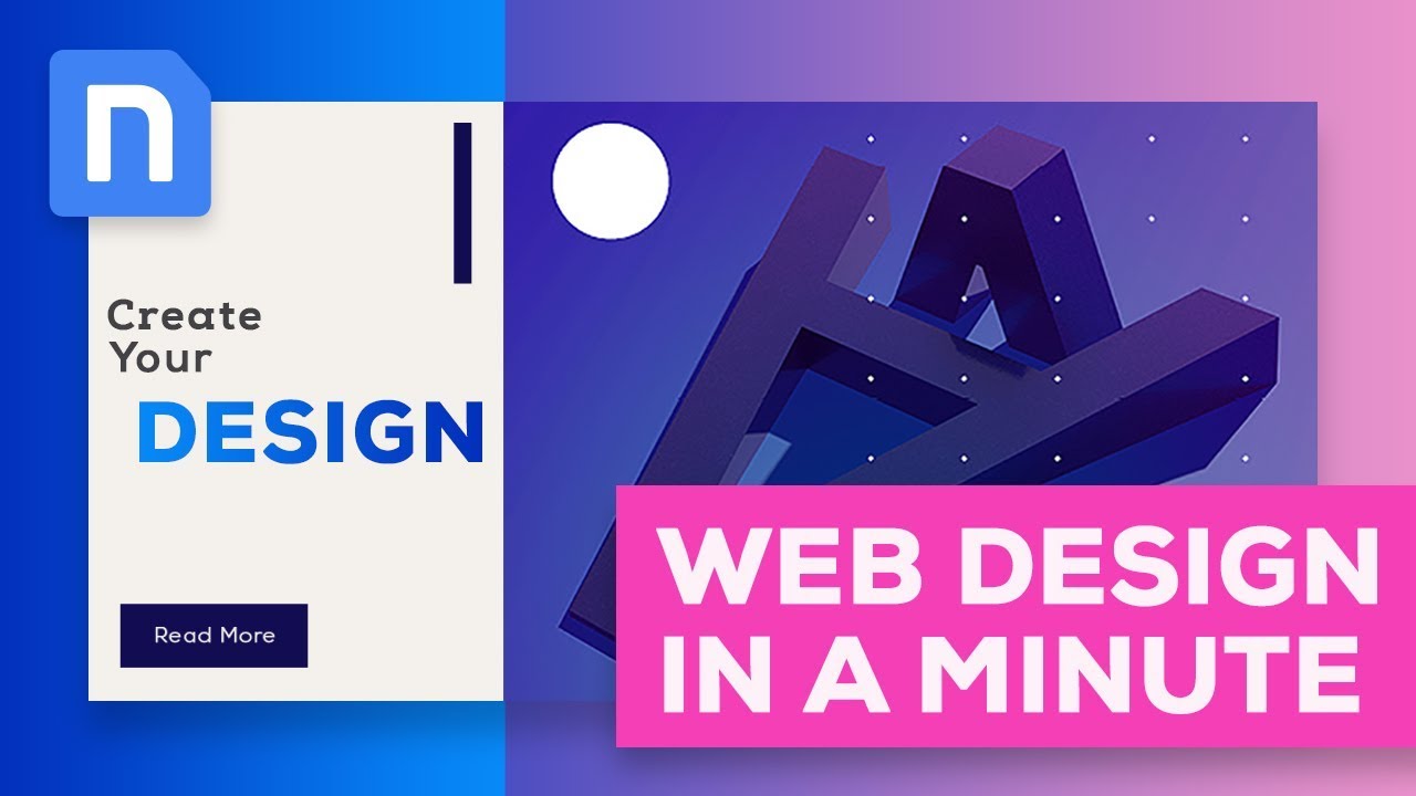 Web Design In a Minute - Idea For Art Studio