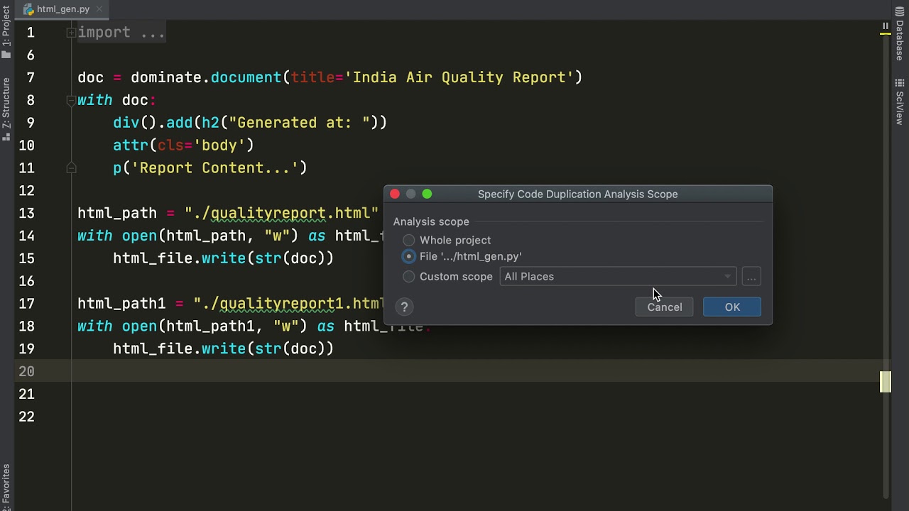 PyCharm Tips & Tricks #12: Duplicate code with Cmd + D and find duplicates automatically