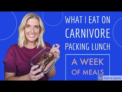 What I Eat: A Week of Packing my Lunch for Work---Carnivore/Keto