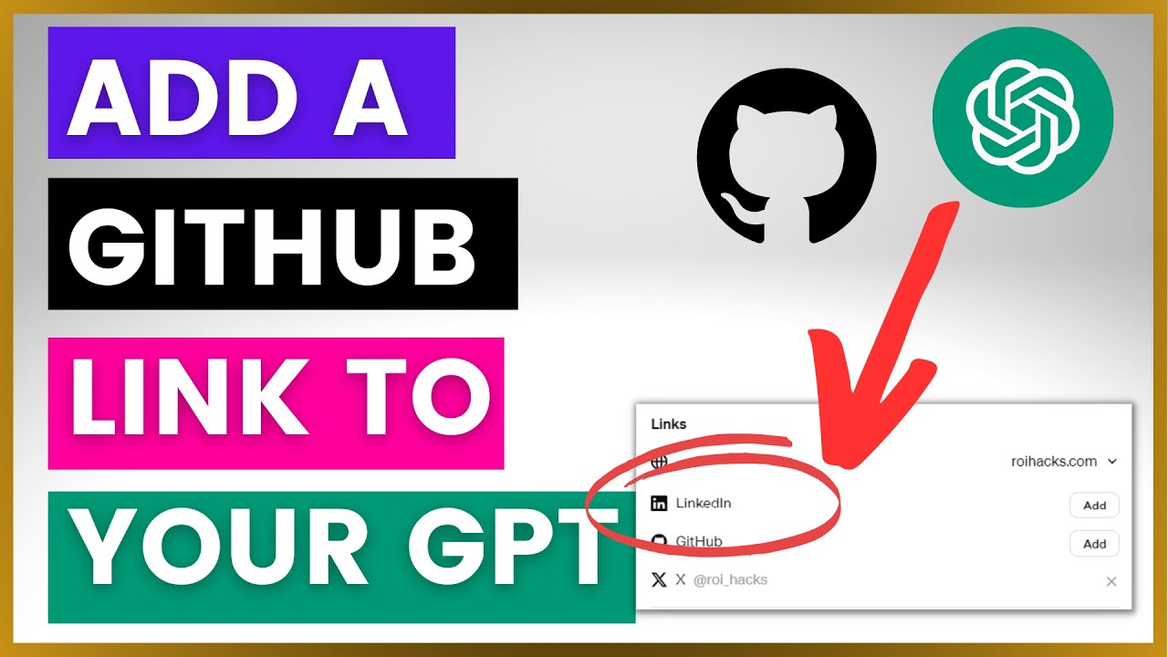 How To Add A Github Profile Link To Your GPT In ChatGPT? [in 2025]