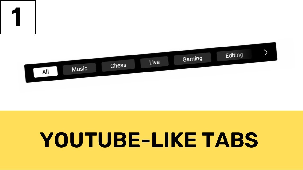 How To Design Scrollable Slider Tabs Like YouTube Using HTML, CSS & JS - Part 1